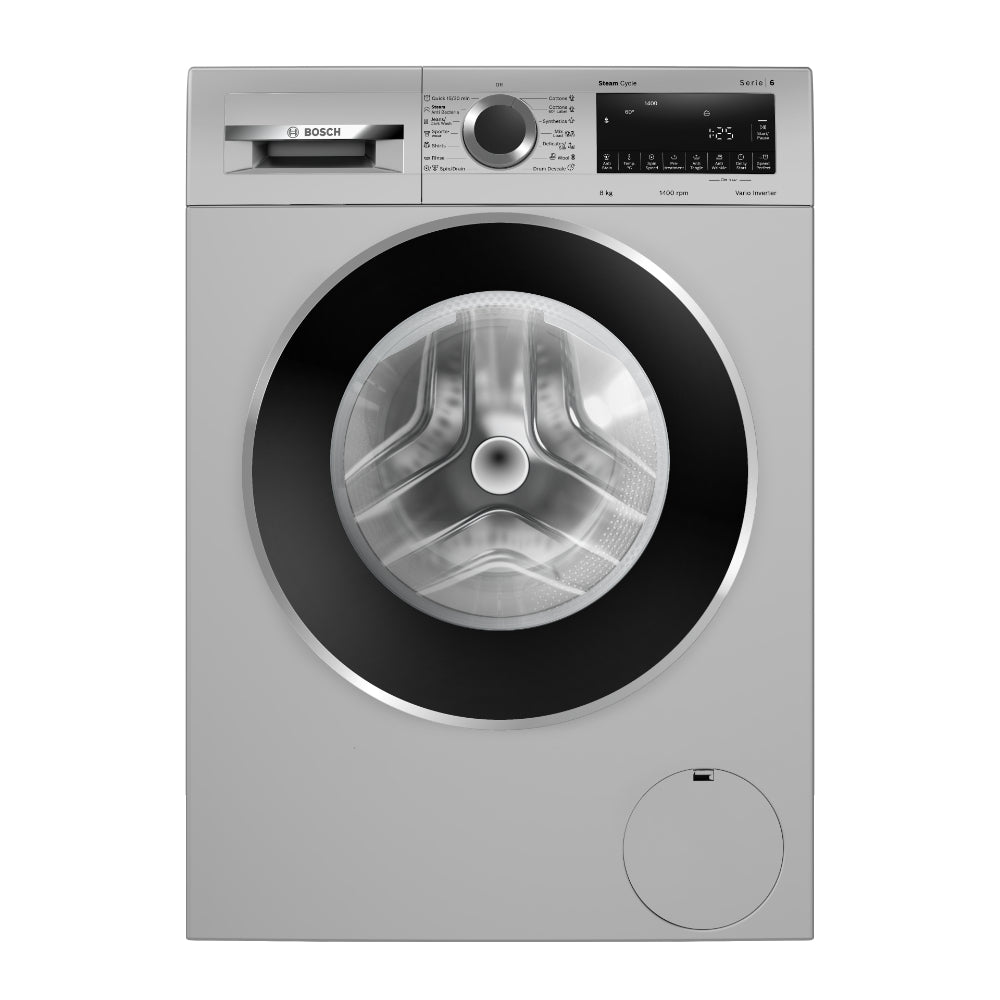 Bosch 8 kg Fully Auotmatic Front Loading Washing Machine, Silver (WGA2 ...