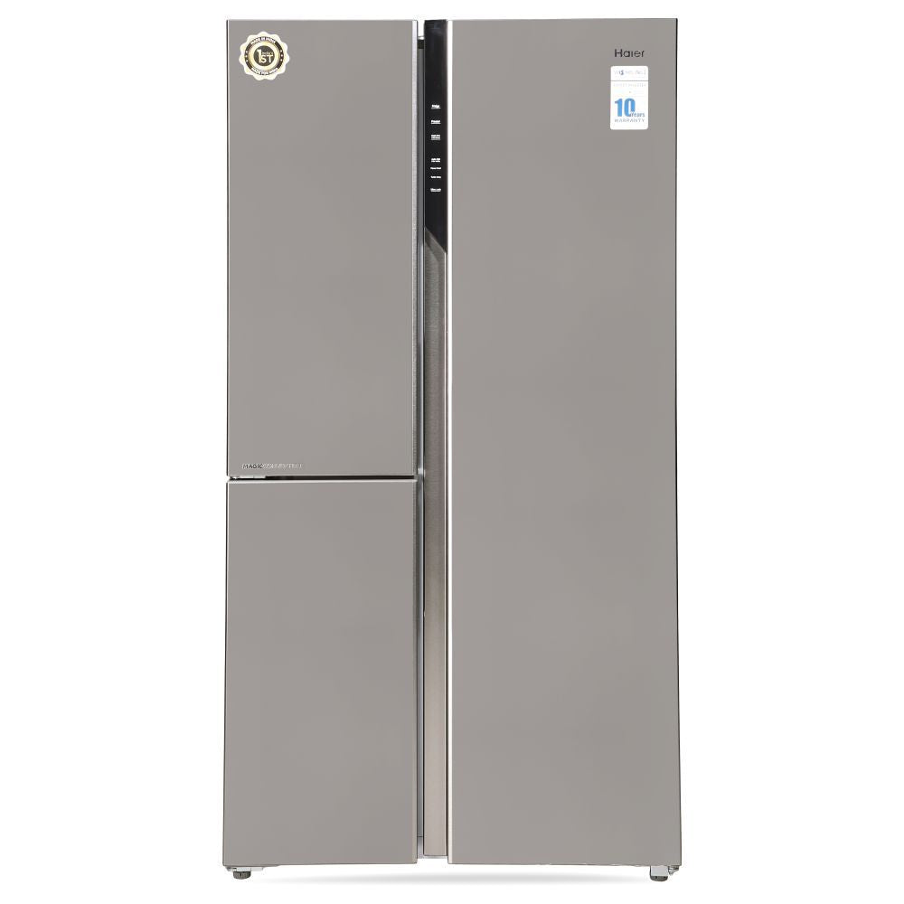 Haier 598L Side-by-Side Refrigerator (Inox Steel, HRT 683IS ...