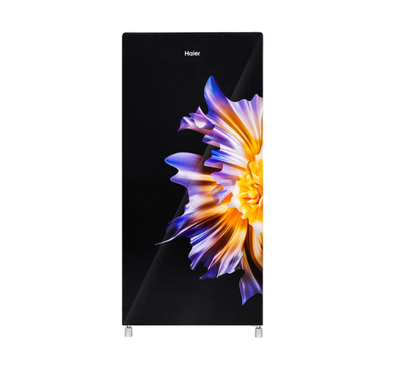 Haier 185 L, 2 Star, Zoom Glass Finish Direct Cool Single Door Refrige ...