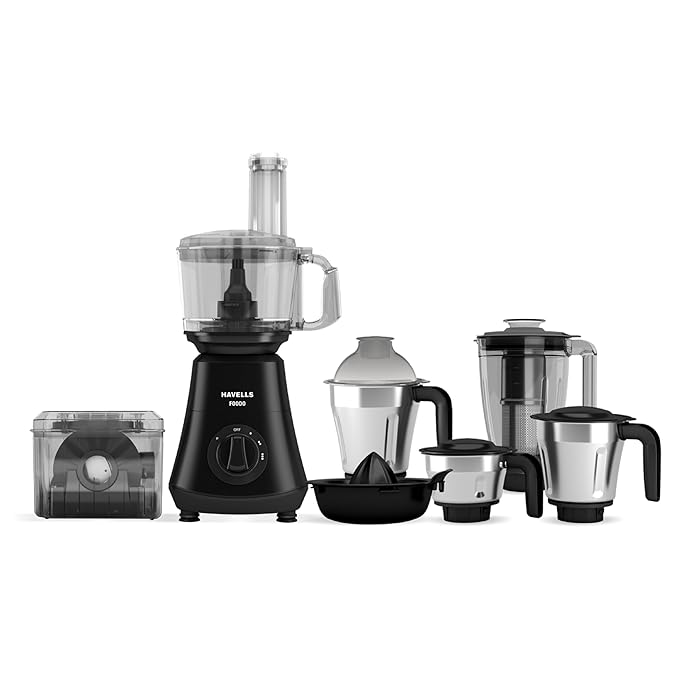 Havells Foodo Heavy Duty 750 Watt_hours 5 Jar Food Processor | Attachm ...