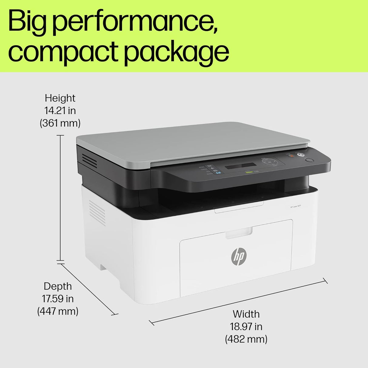 HP MFP 1188W Multi-function Monochrome Laser Printer (White, Toner Car ...