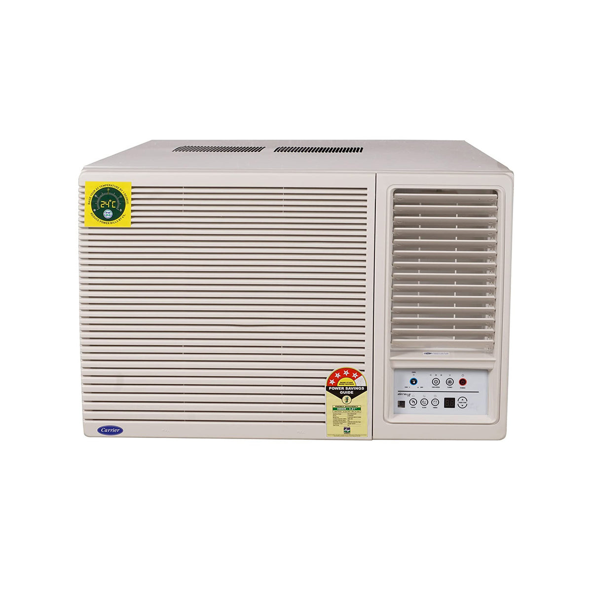 Carrier 1.0 Ton 3 Star Window AC (Copper, Estrella Dx, White ...