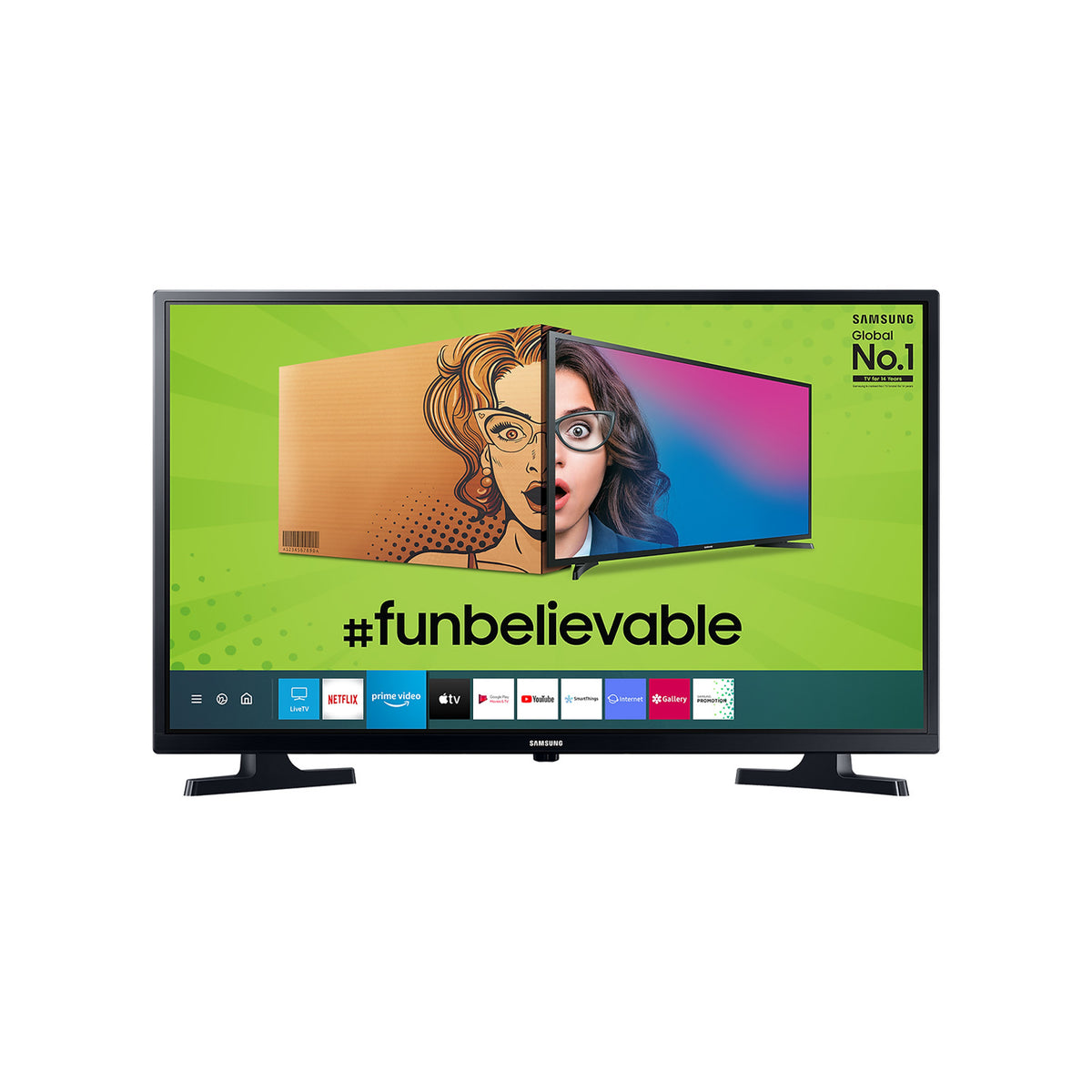Samsung 32" HD Ready Smart LED TV, Glossy Black (UA32T4350 ...